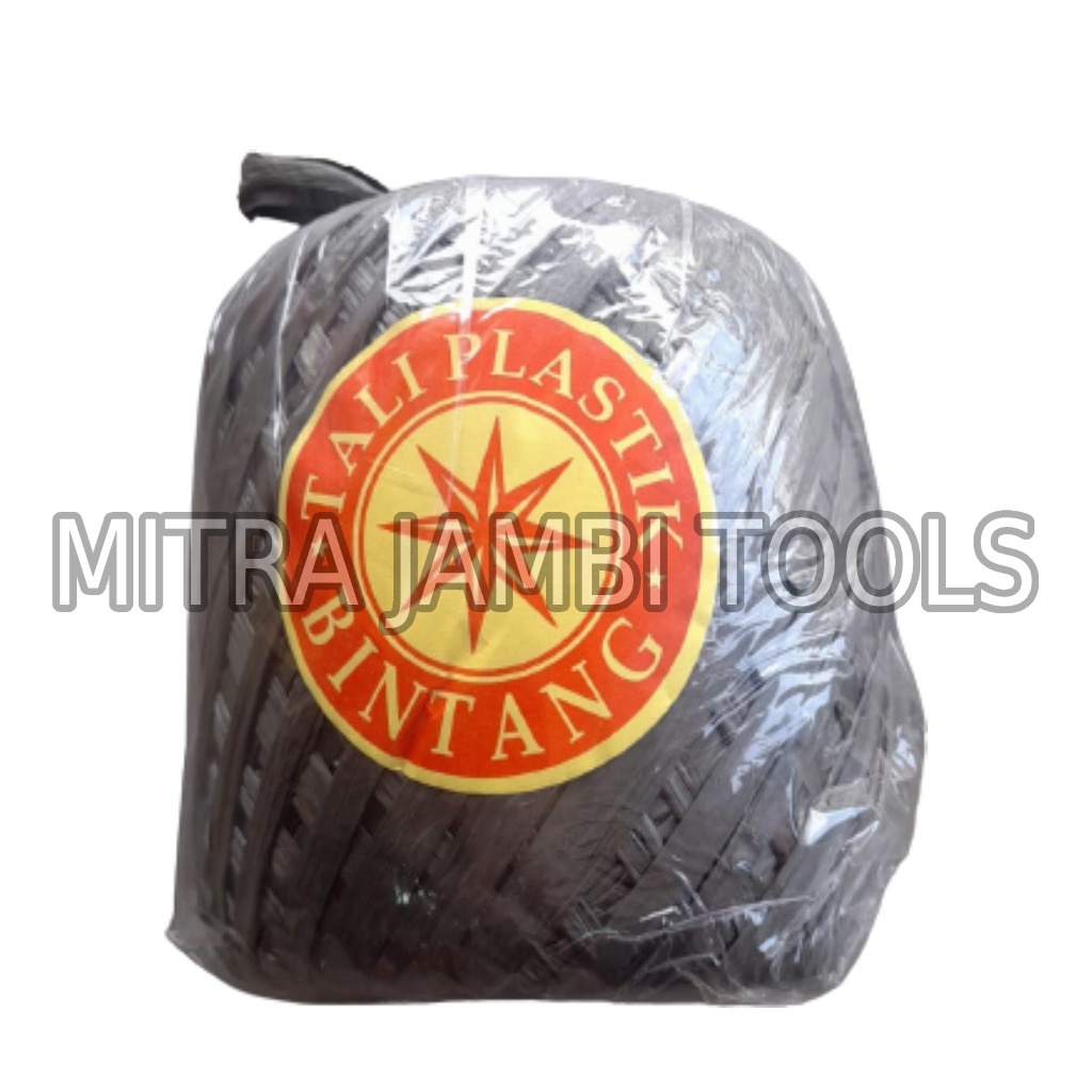 Jual TALI RAFIA 1 KG FULL BINTANG / TALI PLASTIK IKAT BARANG HITAM ...