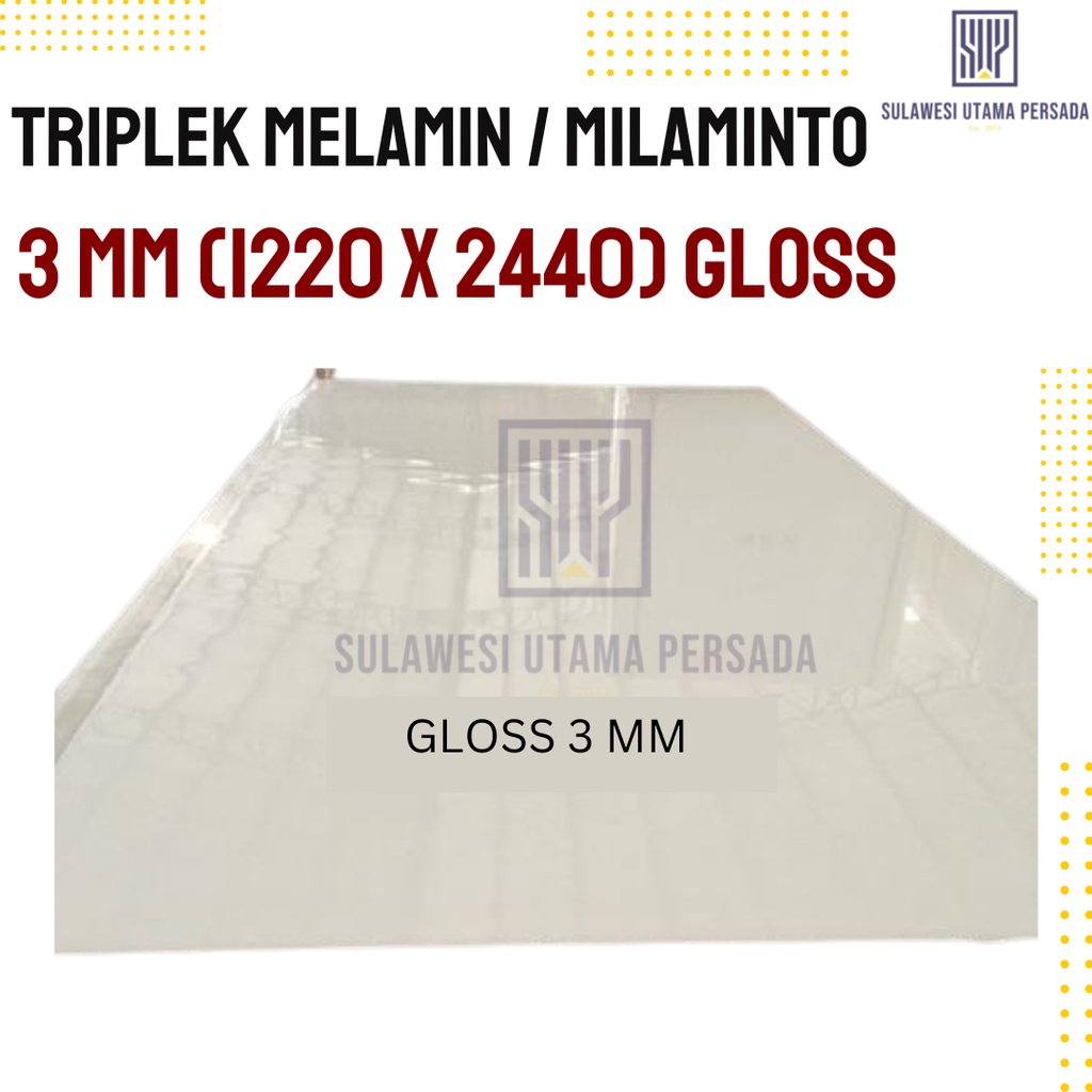 Jual MILAMINTO TEBAL 3mm 1.22m x 2.44m TRIPLEK MILAMIN | Shopee Indonesia