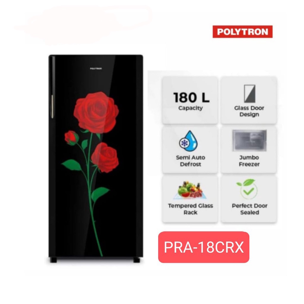 Jual kulkas polytron 1 pintu 180 liter PRA 18 CRX Garansi Resmi Bandung ...