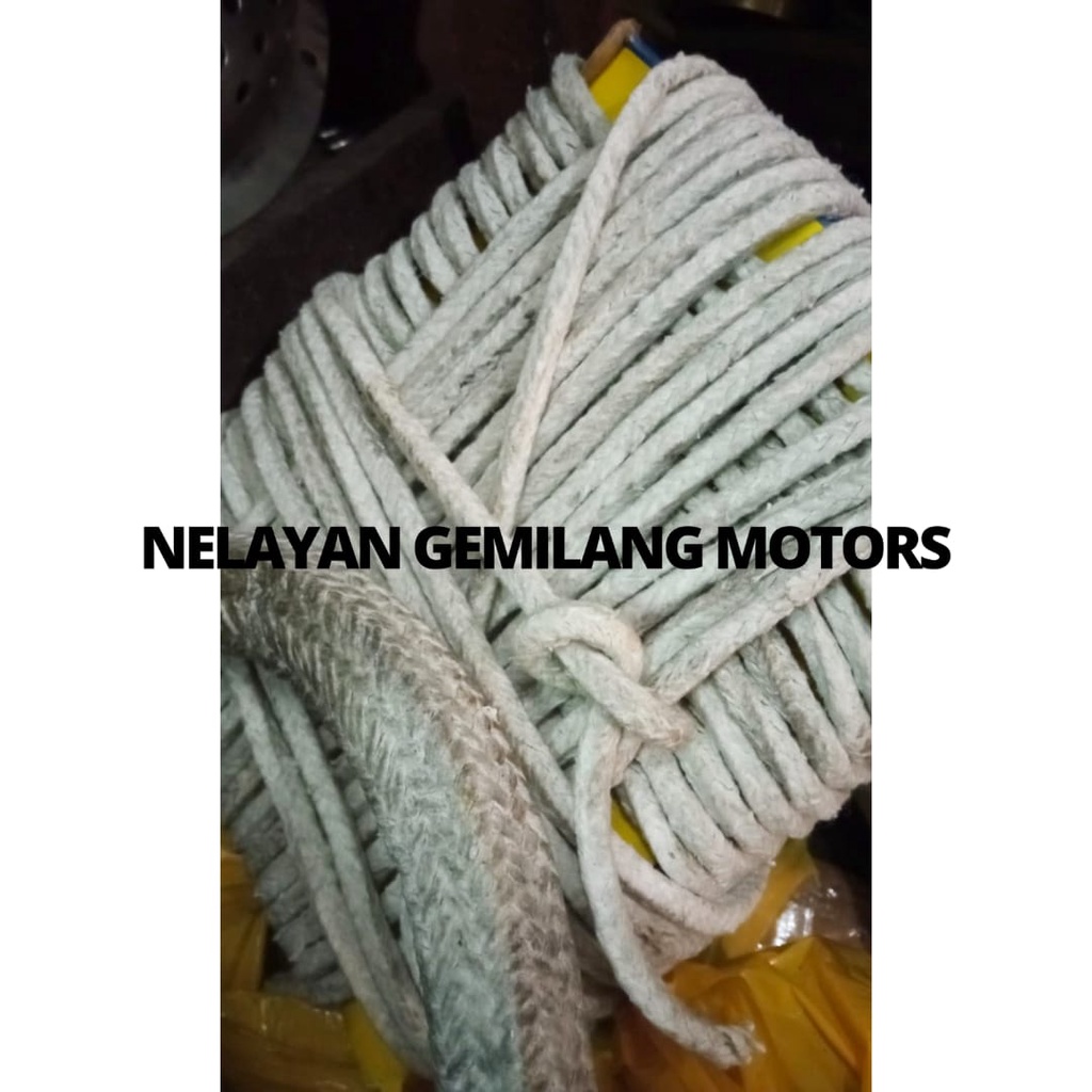 Jual Gland Packing Asbestos/Rames Packing Putih Inch 1 Meter Ukuran 1/2 ...