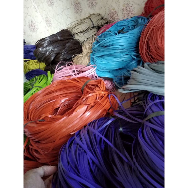 Jual Tali rotan plastik sintetis bentuk pipi perkilo | Shopee Indonesia