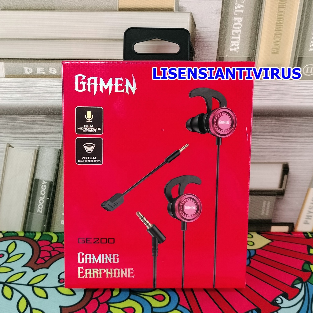 Jual GAMEN GE200 Dual Microphone Virtual Stereo Surround Sound In-ear ...