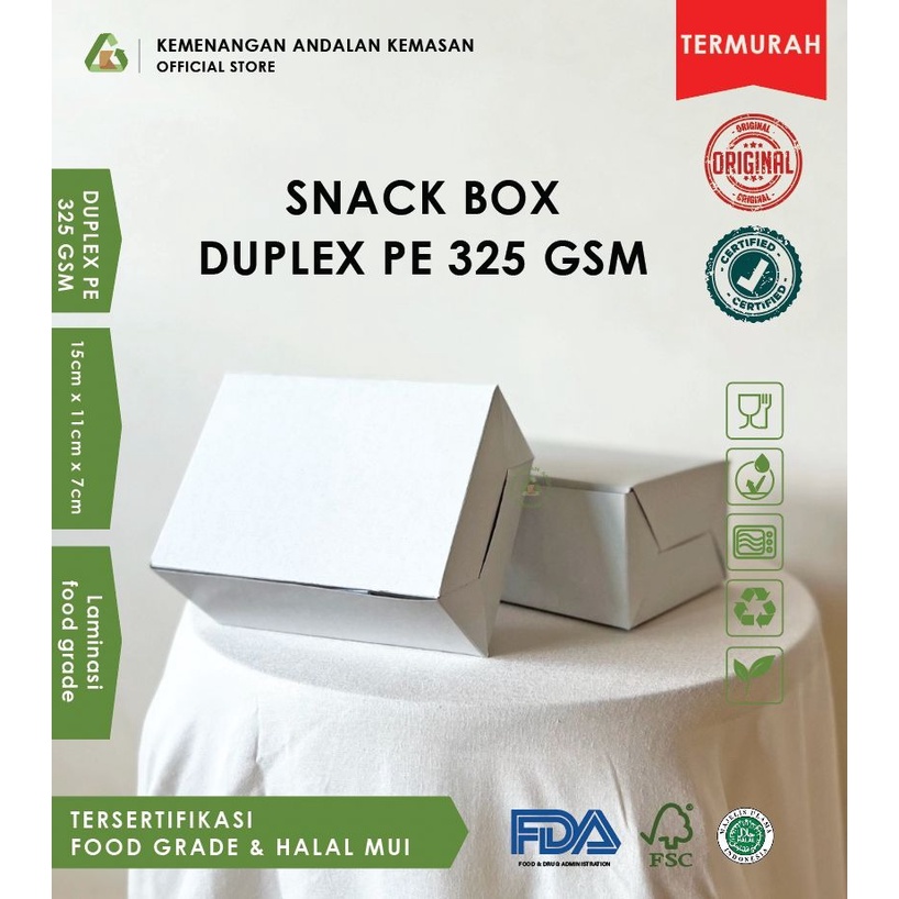 Jual Snack Box Duplex, Box Fried Chicken, Kotak kue, Snack Box Duplek ...