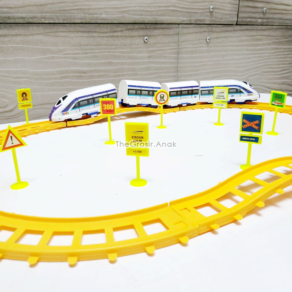 Jual TGA Kereta Model Baru MRT Indonesia Dengan Rel & 4 Gerbong ...