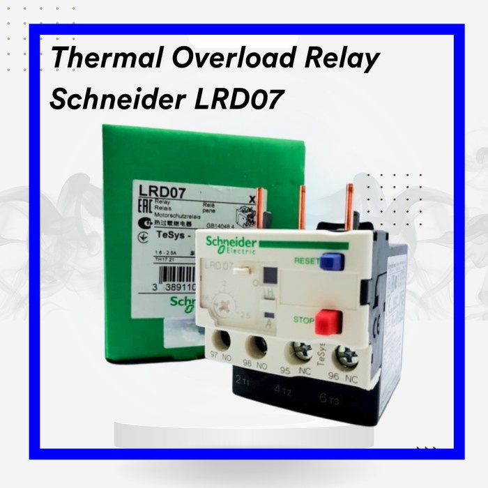 Jual !!!!!!] TOR Thermal Overload Relay LRD07 1,5A - 2,5A Schneider ...