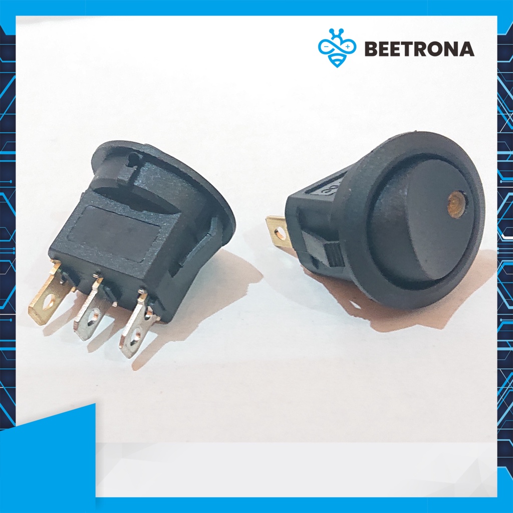 Jual Saklar Bulat SPDT ON OFF Dengan Lampu Indikator | Shopee Indonesia