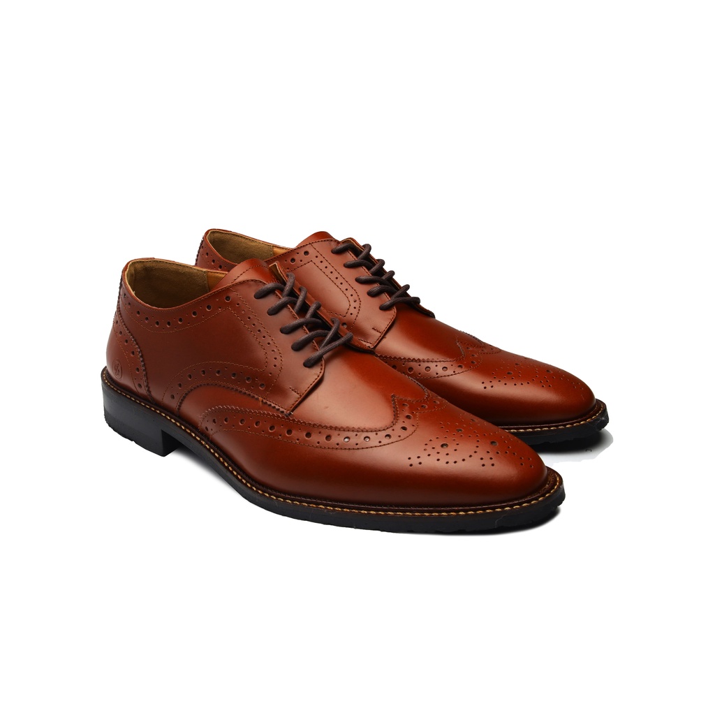 Jual Sepatu Derby Kulit Pria Footstep Footwear - Zapato E.5 Brown ...