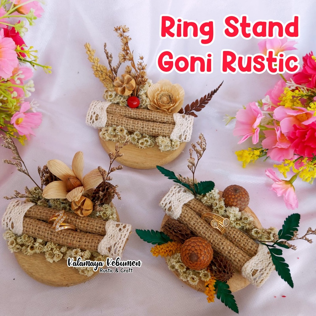 Jual Mini Ring Stand Goni Tempat Cincin Perhiasan Mahar Seserahan ...