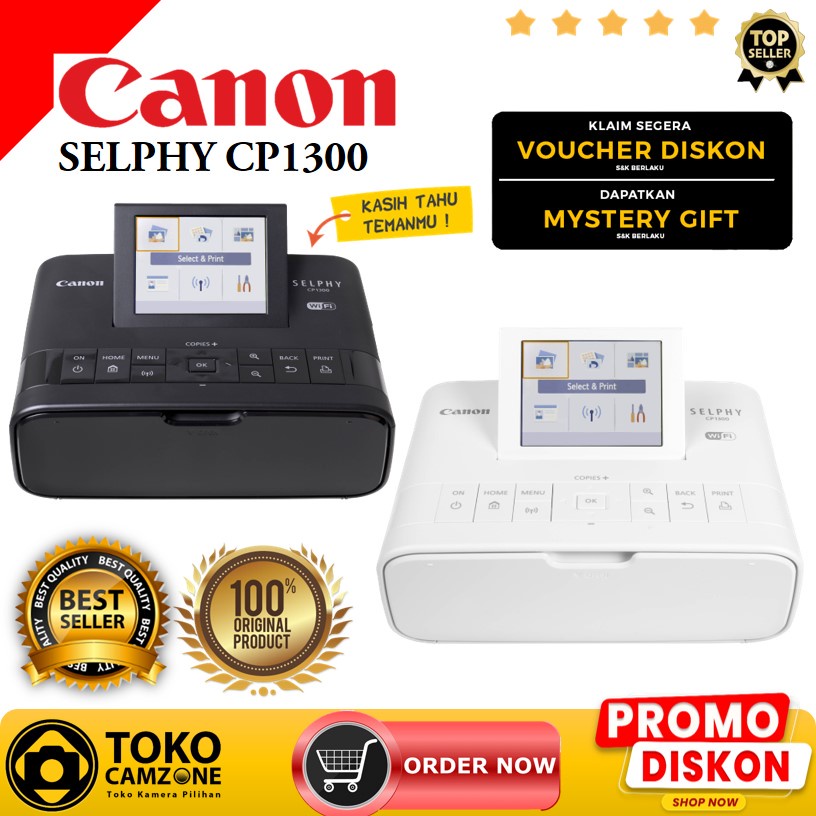 Jual Canon SELPHY CP1300 Compact Wireless Photo Printer - CP 1300 ...