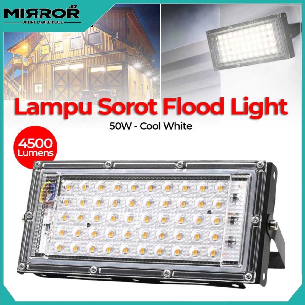 Jual Lampu Sorot LED Outdoor Spotlight Waterproof With 50 LED 4500 ...