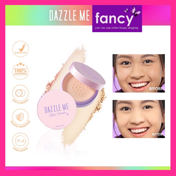 Jual DAZZLE ME Always Setting Loose Powder BPOM | Super Soft Smooth ...