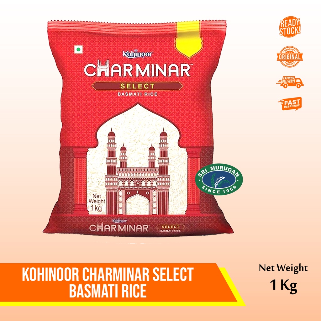 Jual KOHINOOR CHARMINAR BASMATI RICE 1 Kg | Shopee Indonesia