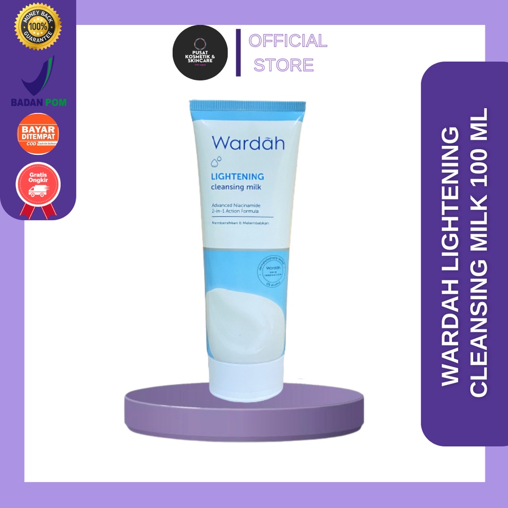 Jual WARDAH LIGHTENING CLEANSING MILK 100 ML Milk Cleanser Advanced ...