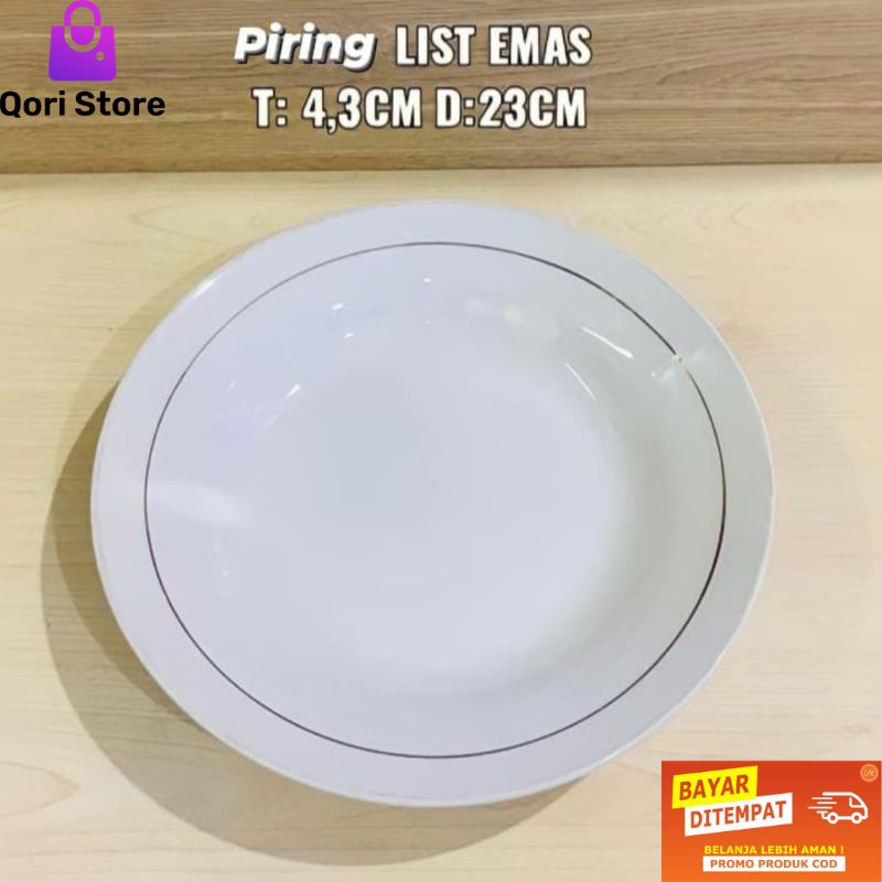 Jual Piring List Emas | Shopee Indonesia