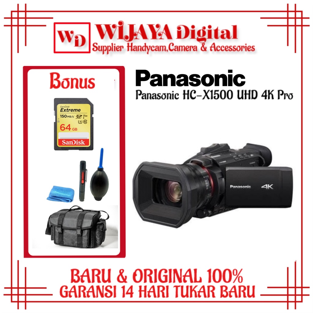 Jual Panasonic HC-X1500 UHD 4K Pro | Shopee Indonesia