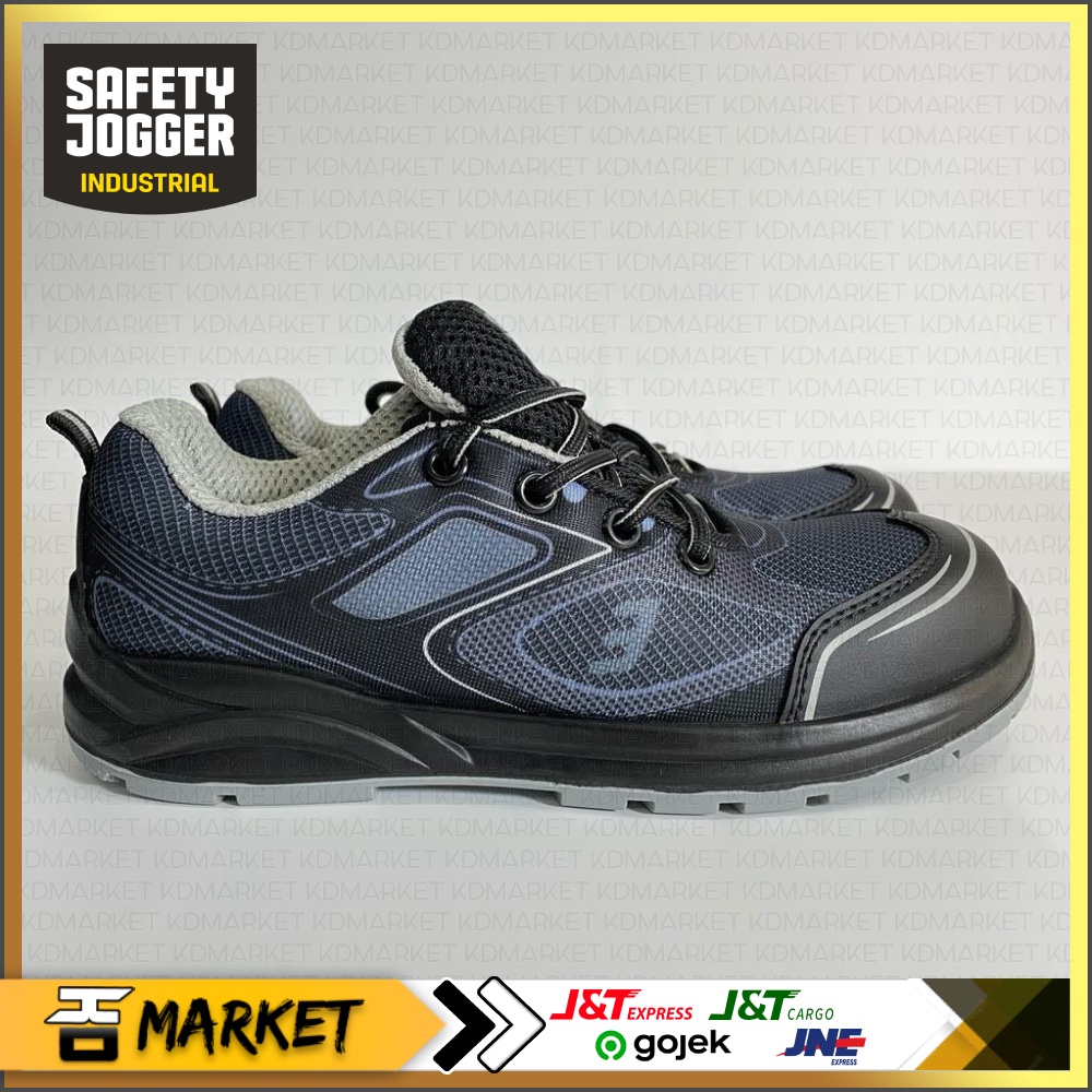 Jual Sepatu Safety Jogger Model CADOR LIGHT GRAY S1P Toecap Steel ...