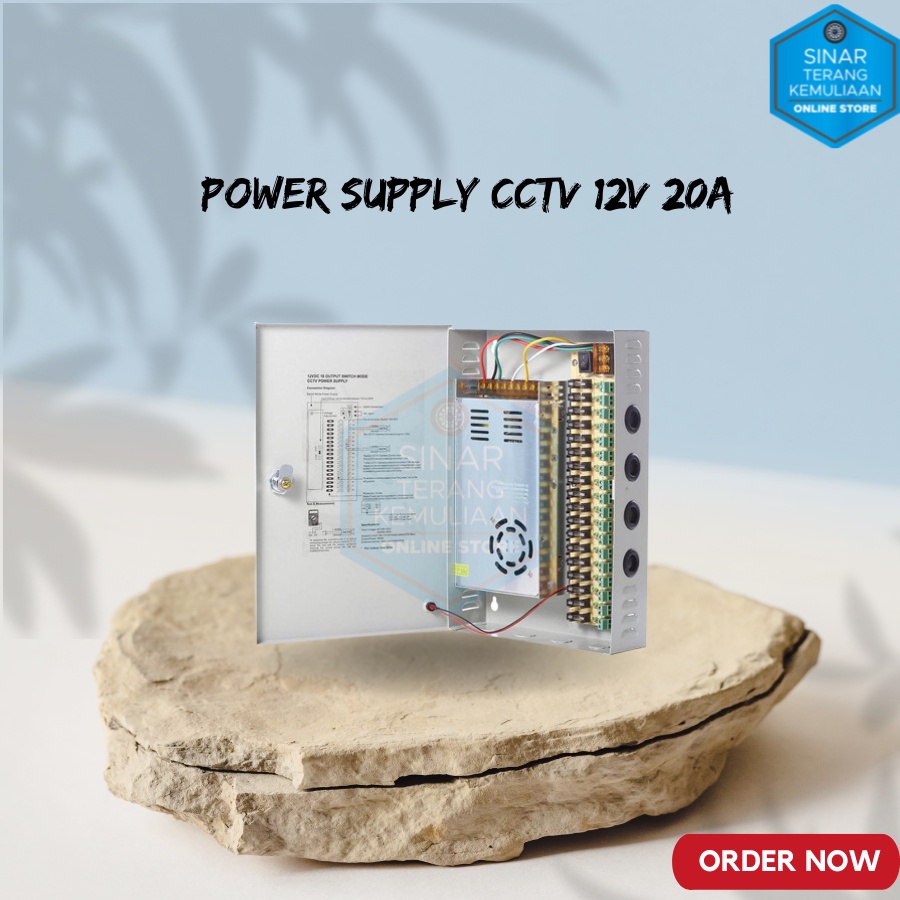 Jual POWER SUPPLY BOX CCTV 12V 20A | Shopee Indonesia