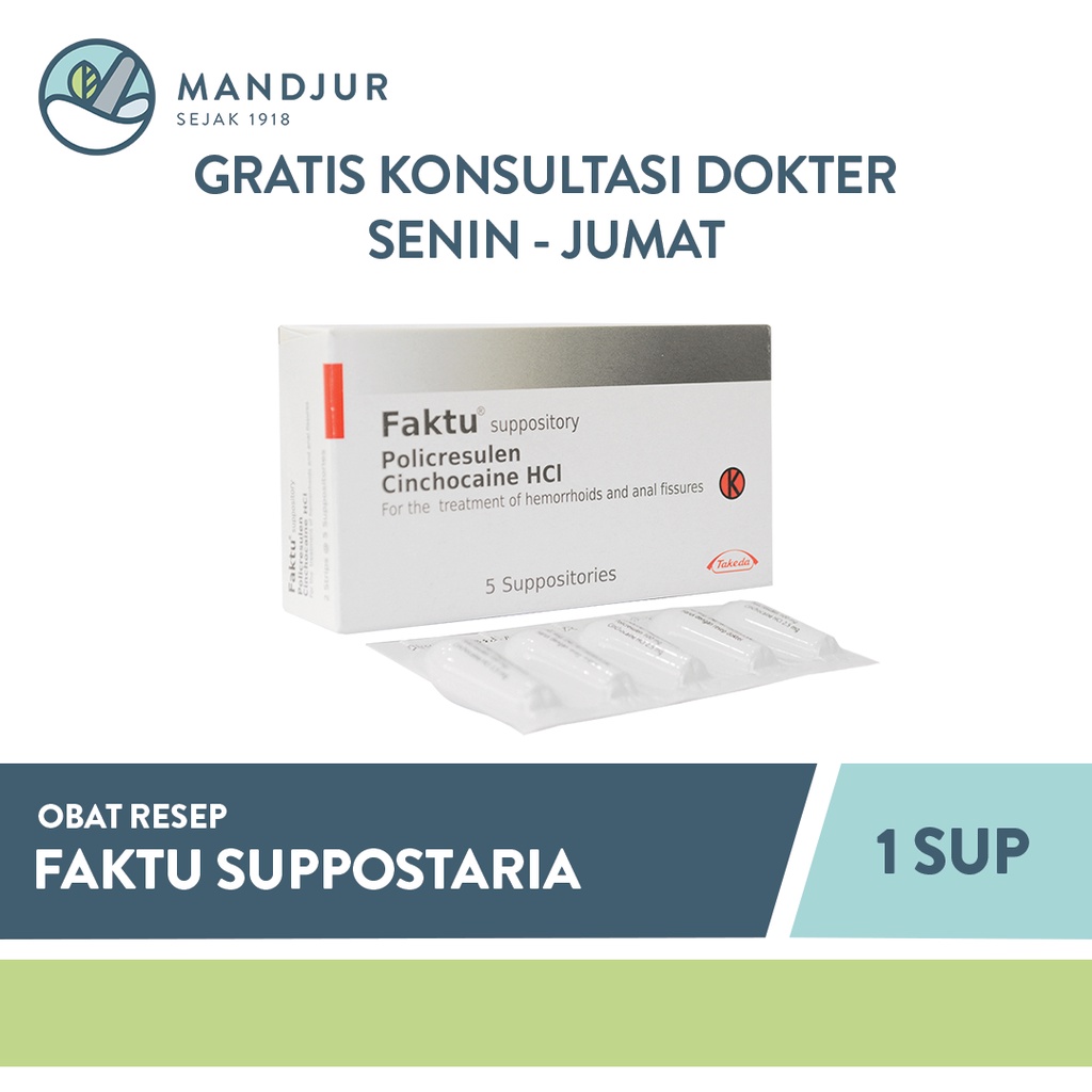 Jual Faktu Suppositoria 125 Mg | Shopee Indonesia