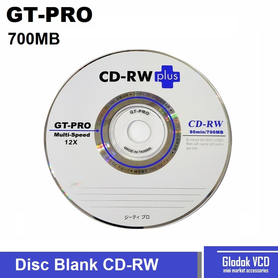 Jual GT-Pro CD-RW Plus / CD Kosong Disc Blank | Shopee Indonesia