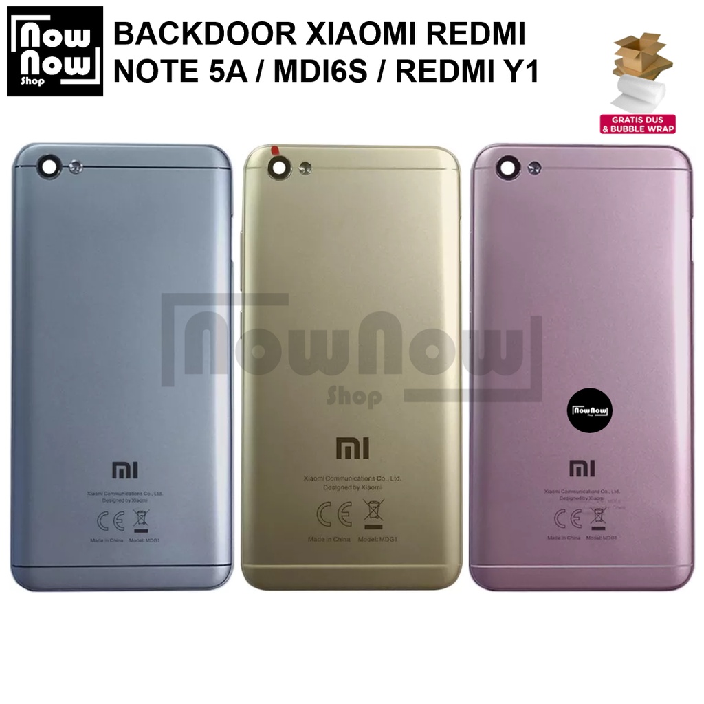 Jual Backdoor Xiaomi Redmi Note 5A / Redmi Y1 / MDI6S Tutup Belakang ...