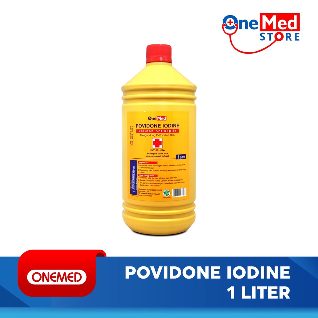 Jual Povidone Iodine OneMed 1Liter | Shopee Indonesia