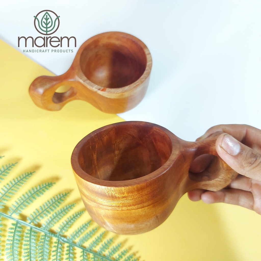 Jual CANGKIR KOPI KAYU | GELAS KUKSA KAYU MAHONI PREMIUM-TYPE C ...
