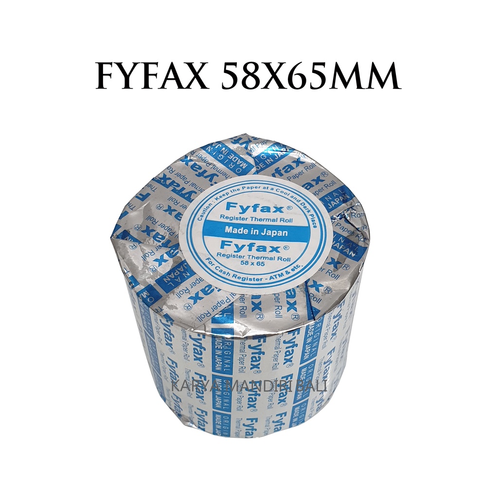 Jual Kertas Thermal / Register Paper Roll FyFax 58 x 65 mm / 58x65 ...