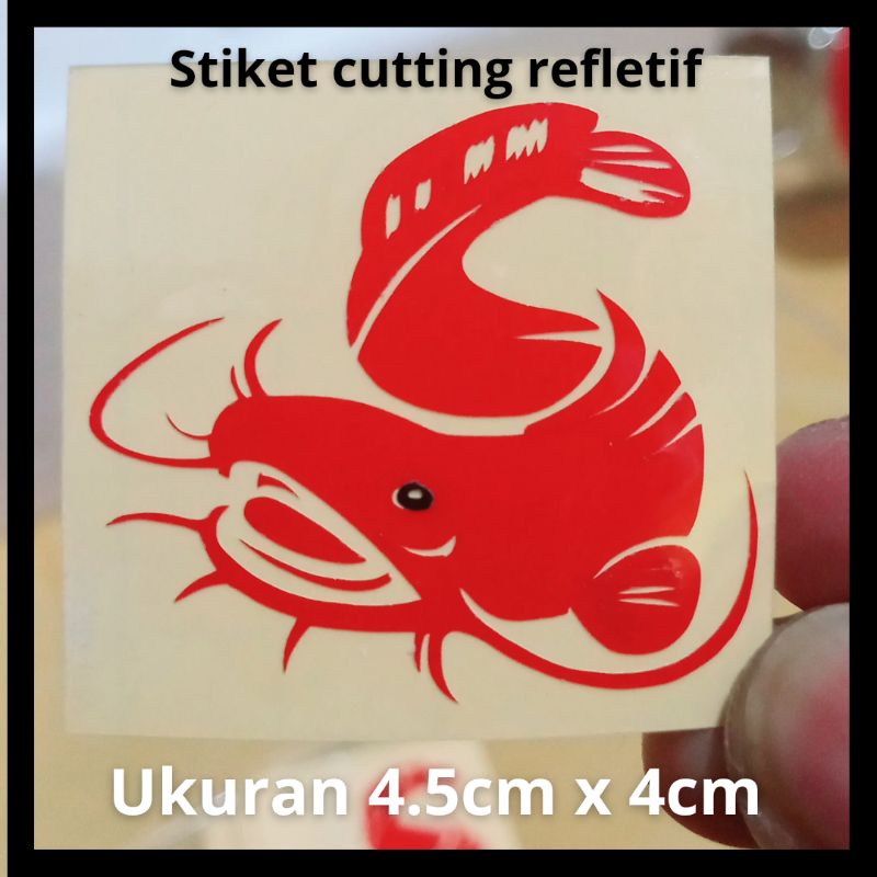 Jual stiker motor setiker refletif cutting gambar ikan lele murah ...