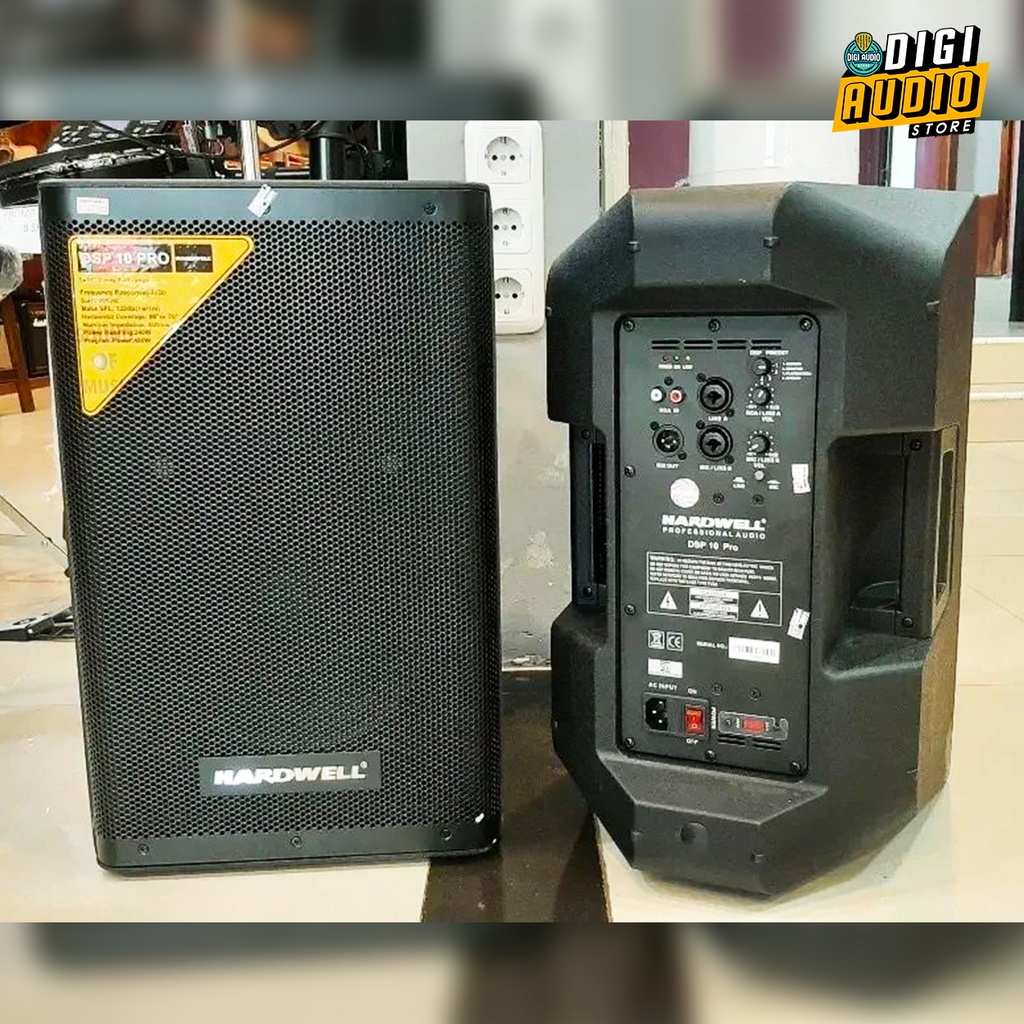 Jual Speaker Aktif Audio Sound System HARDWELL DSP 10 PRO RMS 240 Watt ...