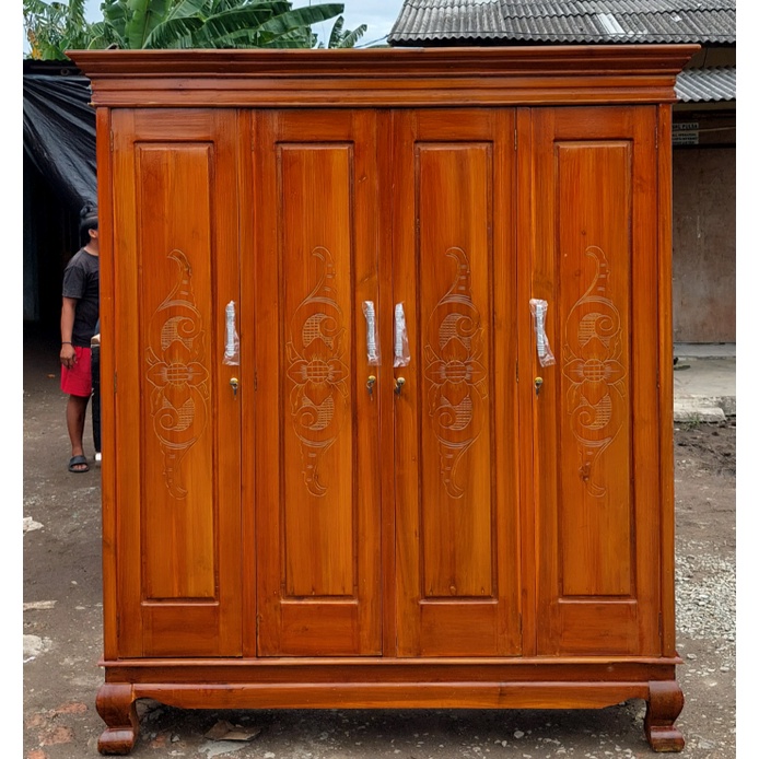 Jual Lemari Kayu 4 Pintu | Shopee Indonesia