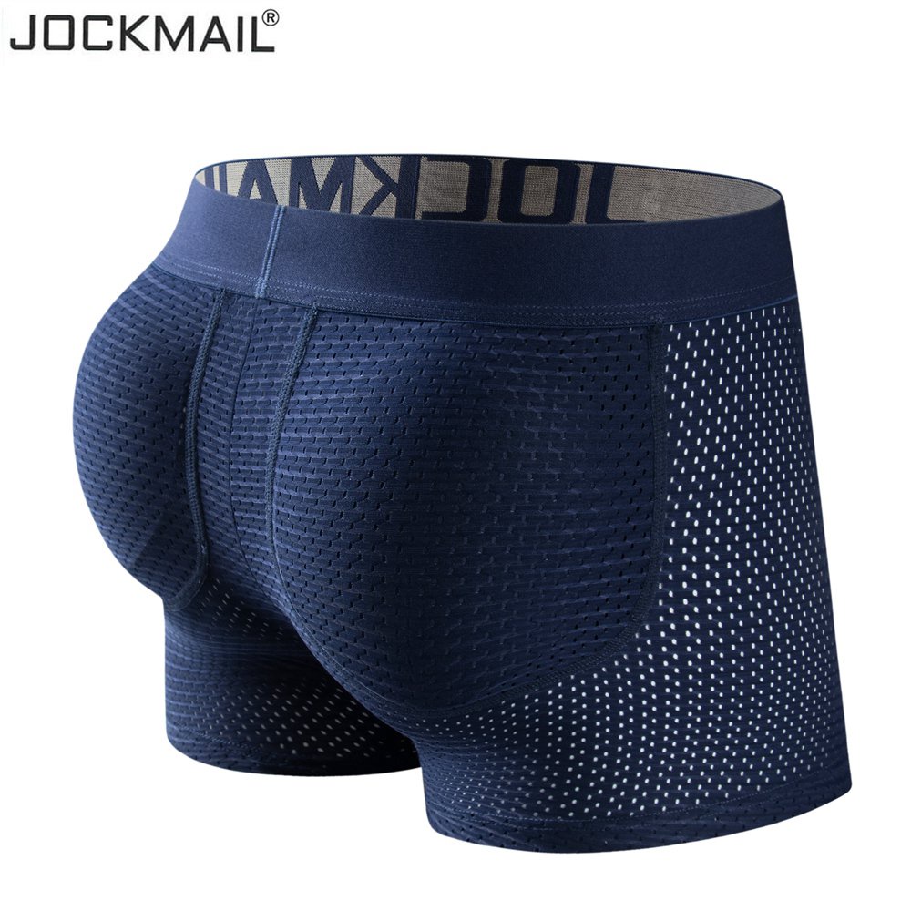 Jual JOCKMAIL Mens Underwear Boxer Mesh Mens Padded Underwear with Hip ...