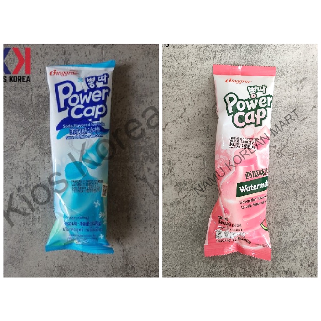 Jual Binggrae Power Cap Soda Flavored Ice Tube 130ml / Power Cap ...