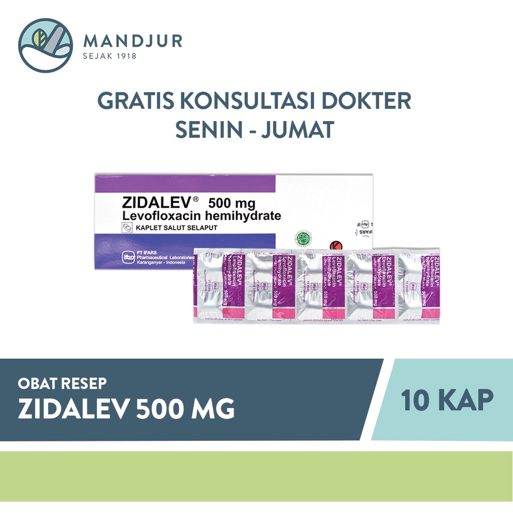 Jual Zidalev 500 mg 10 Kaplet | Shopee Indonesia