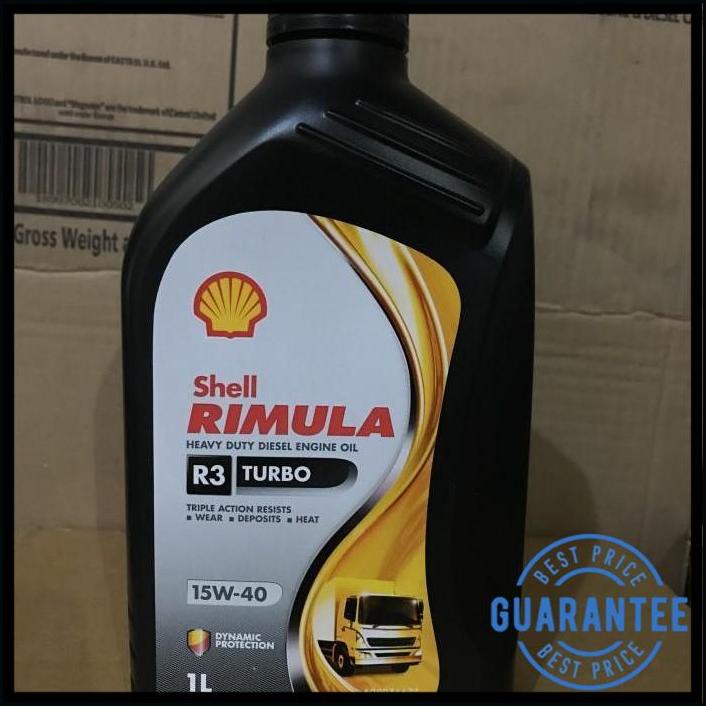 Jual OLI SHELL RIMULA R3 TURBO DIESEL SAE 15W 40 GALON 1 LITER | Shopee ...