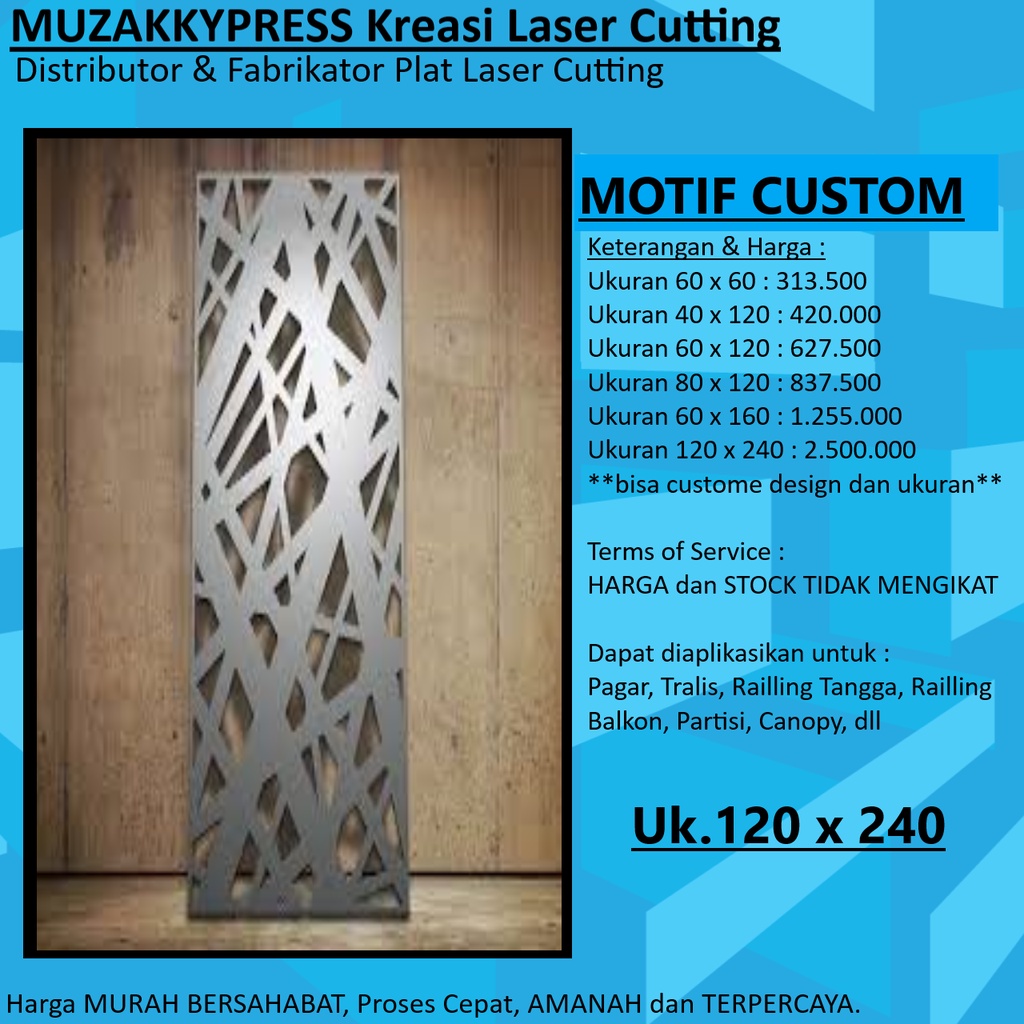Jual PLAT LASER CUTTING DESAIN CUSTOM | Shopee Indonesia