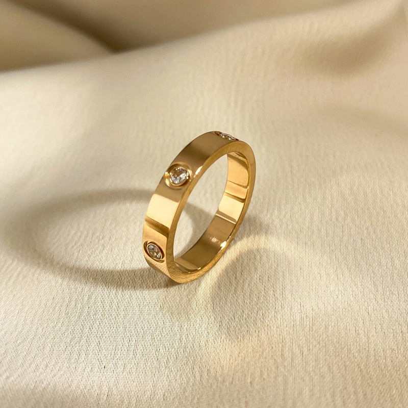 Jual Cincin Titanium Wanita Simple - Aksesoris Wanita | Shopee Indonesia