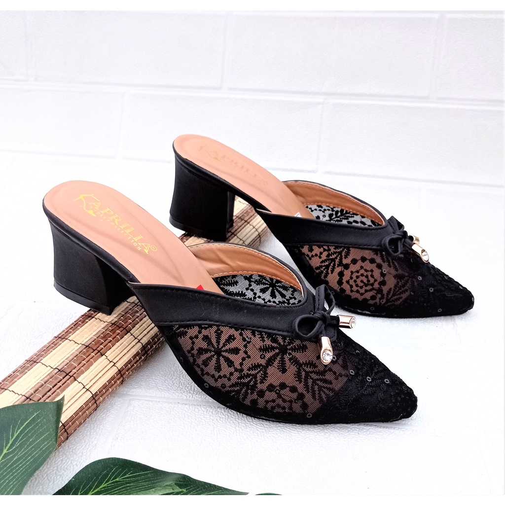 Jual Heels pesta wanita hak tahu 5cm terbaru kekinian/sendal selop ...