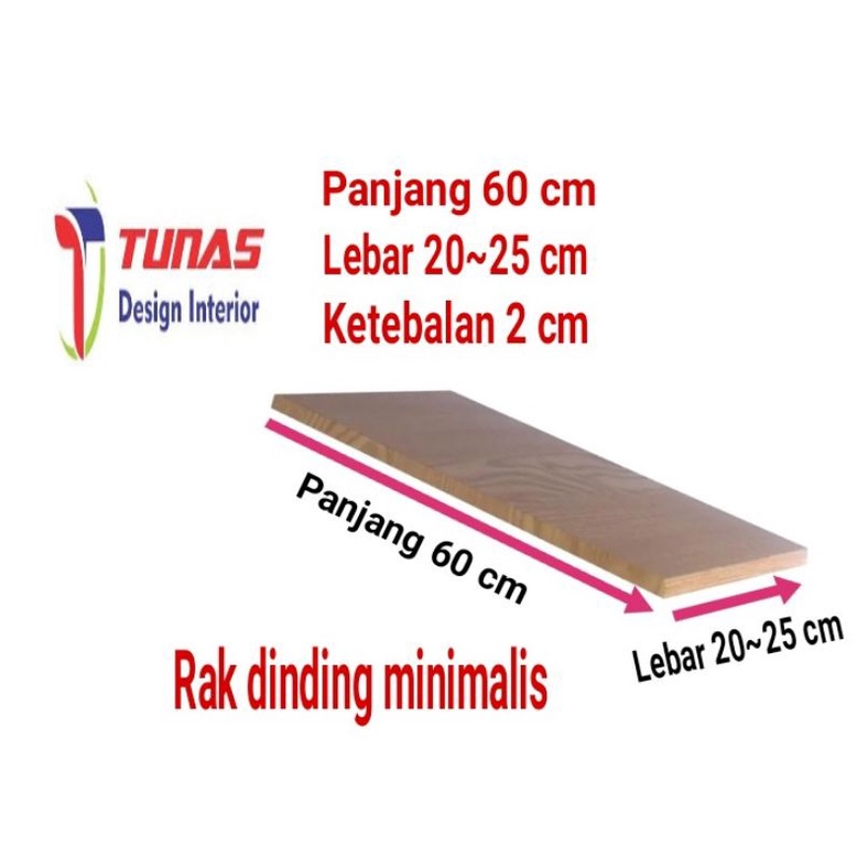 Jual rak dinding minimalis aesthetic panjang 60 cm lebar 20~25 cm ...