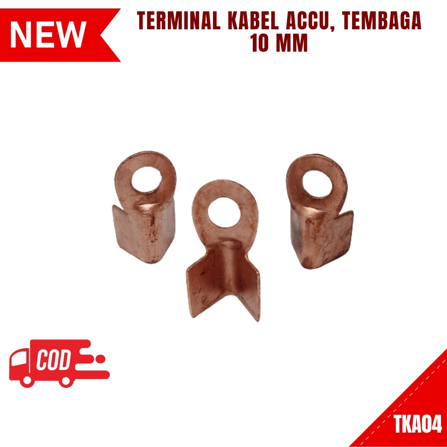Jual Terminal Kabel Aki Accu ukuran 10 mm tembaga termina skun Kabel ...