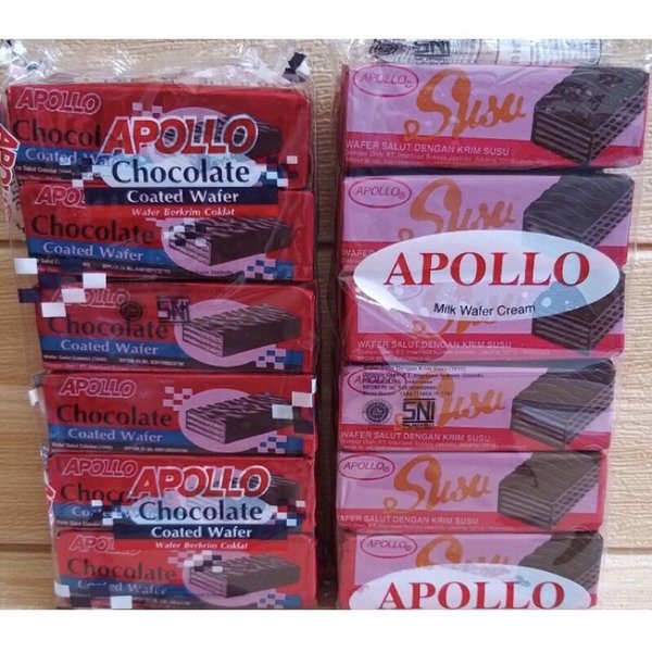 Jual Apollo Wafer made in Malaysia / Wafer Jadul ( 1 bungkus isi 12pc ...