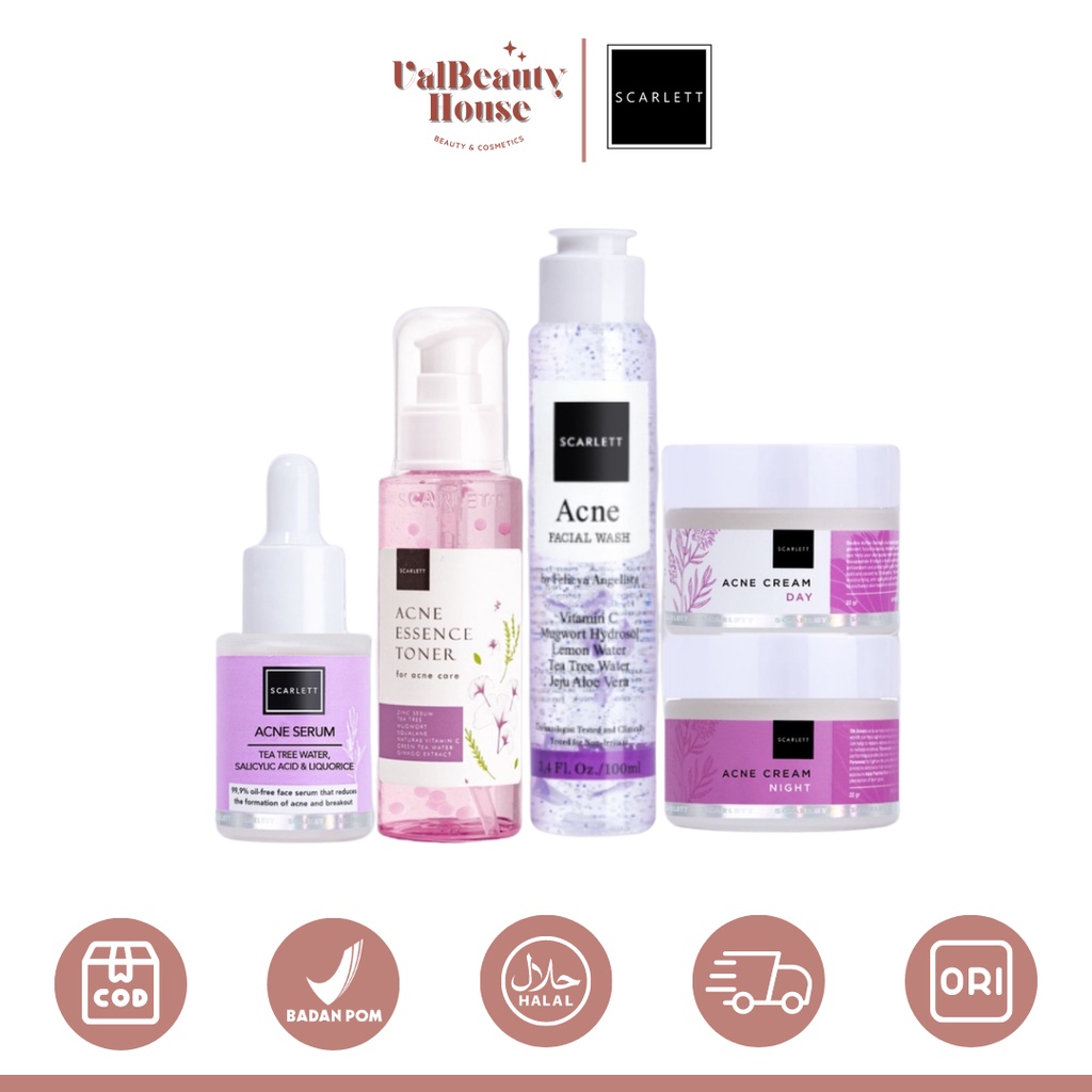 Jual Scarlett Whitening - Acne Care Series - Paket Acne (ORIGINAL ...