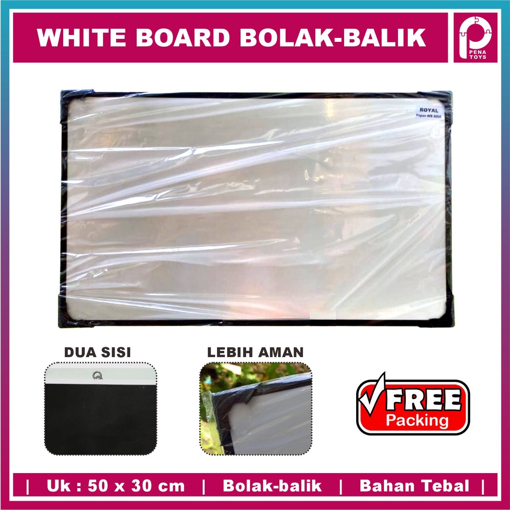 Jual Whiteboard Mini 30x50 cm Papan Tulis Kecil Multi Fungsi | Shopee ...