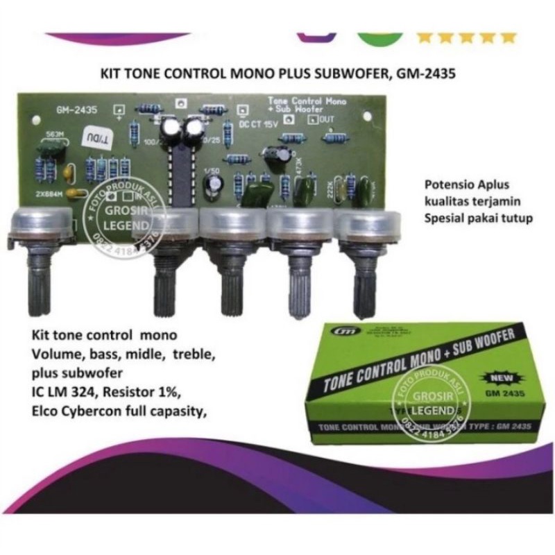 Jual Kit GM 2435 Tone Control Mono Plus Subwoofer | Shopee Indonesia