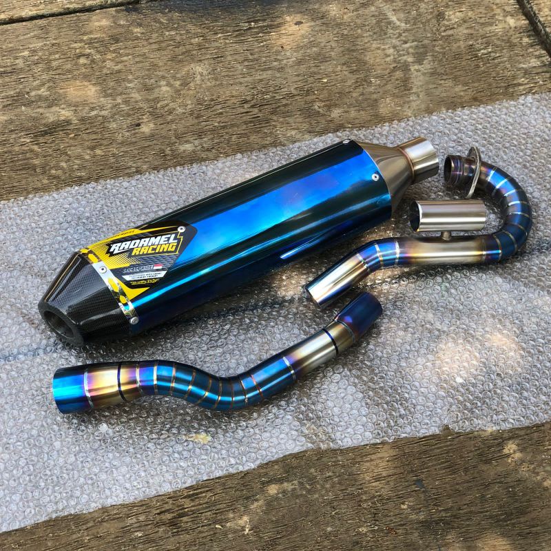 Jual KNALPOT F4 ALA-ALA TITANIUM KLX CRF WR KLX 230 KLX 250 RADAMEL ...