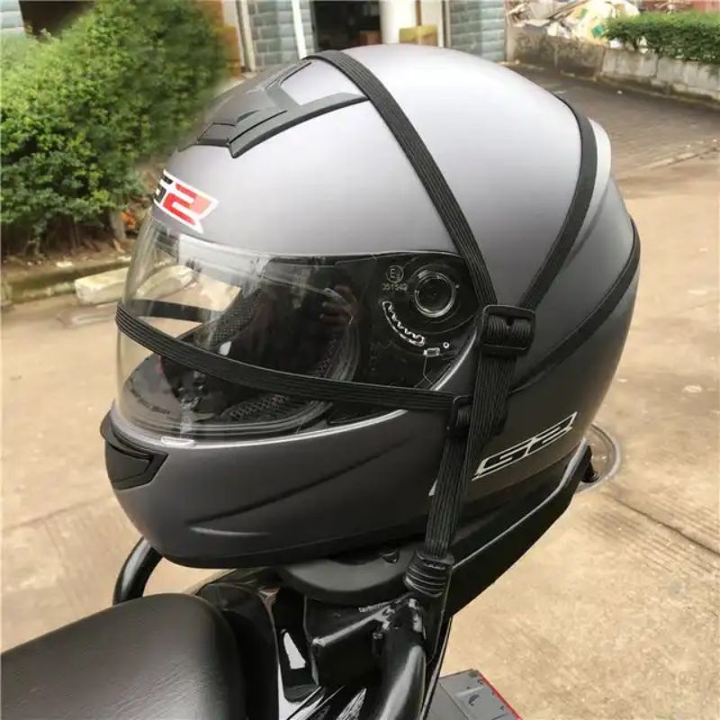 Jual Tali helm motor 60cm elastis cargo helmet jaring helm tali jok ...