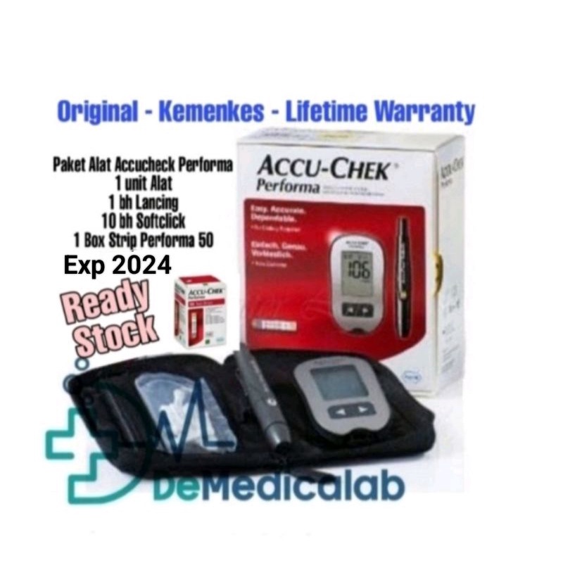 Jual Alat Gula Darah Accucheck Accu Check Performa Blood Glucose Test ...