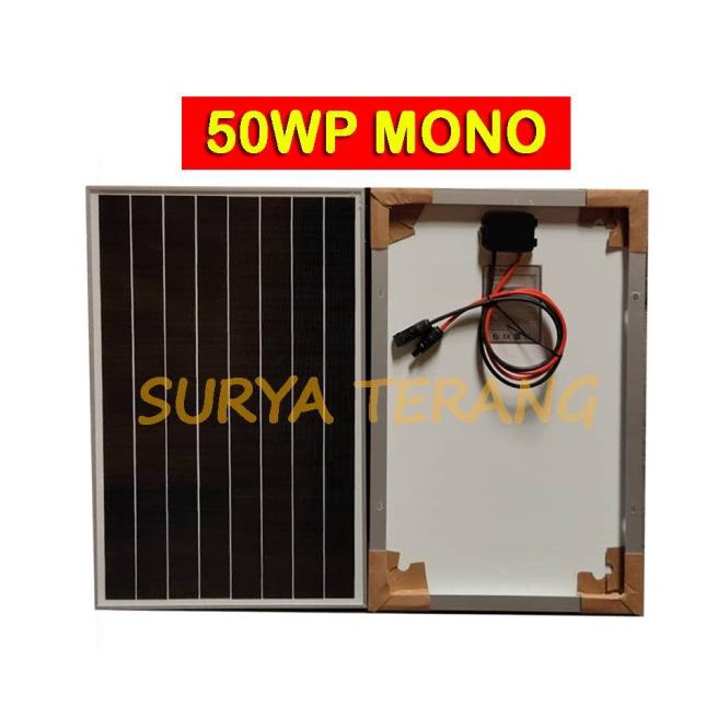 Jual SOLAR PANEL 50WP MONOCRYSTALLINE (PANEL SURYA 50WP/50WATT,SOLAR ...