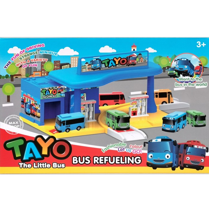 Jual Miniku Tayo Parking Lot - Mainan Anak Tayo The Little Bus Cartoon Bus | Shopee Indonesia