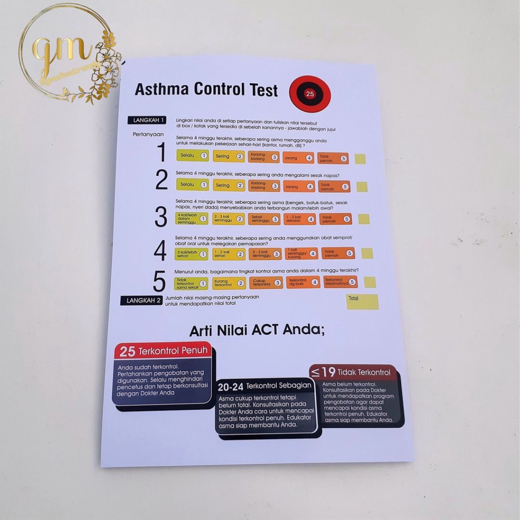 Jual Poster Asma / Atshma Control test / Poster Asma Kontrol Tes ...