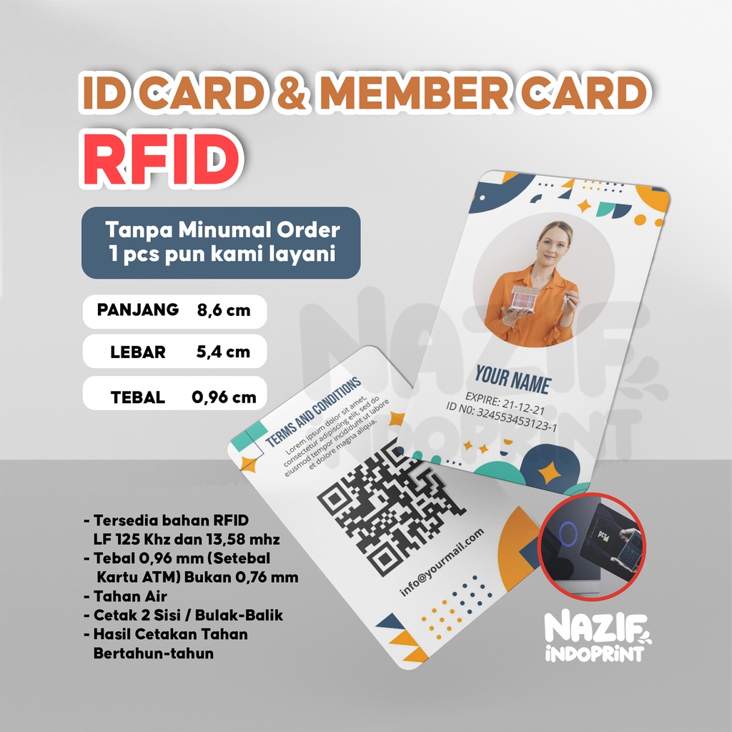 Jual Kartu RFID Design Suka-Suka / Kartu Absen / Smart Card RFID 13.56 ...